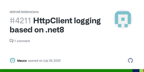 Httpclient Logging Based On Net Issue Dotnet Extensions
