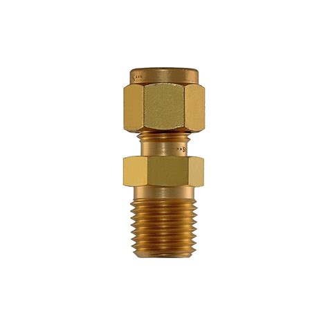 Connector 1 4 Compression By 1 4 Mnpt Brass Matheson Online Store