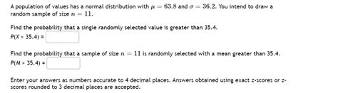 Solved A Population Of Values Has A Normal Distribution With Chegg