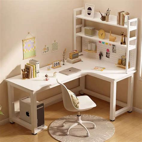 Corner Desk L Type Computer Desk Desktop Home Corner Desk Bookshelf Integrated Bedroom Girl
