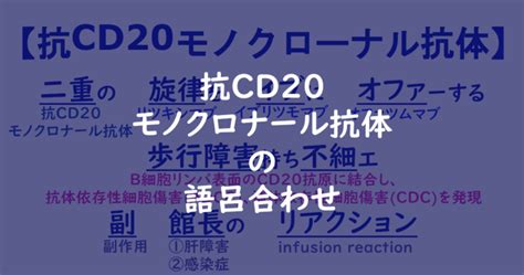 [ 薬物治療学 ゴロ ] 非ホジキンリンパ腫治療薬 の語呂合わせ ゴリ薬