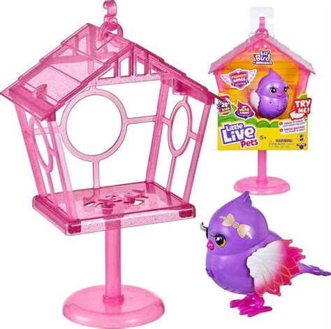 Интерактивная игрушка Little Live Pets Интерактивная птичка в клетке ...