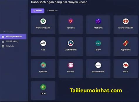 Tool Tạo Bill Chuyển Tiền Giả TÀi LiỆu MỚi NhẤt