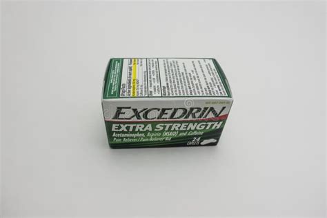 Seattle Wa Usa Circa July 2022 Close Up Selective Focus On Excedrin Migraine Relief