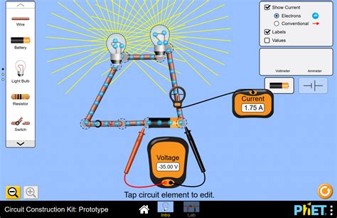 Phet Simulation Circuit Construction Kit Ac