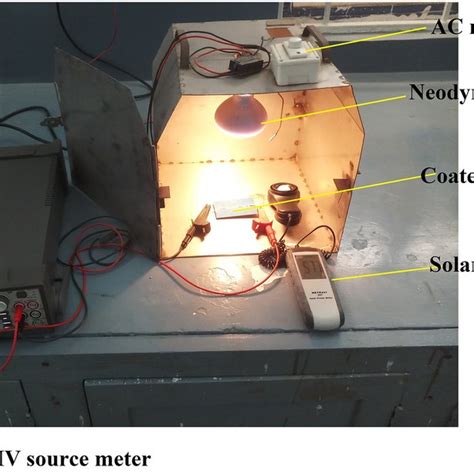 Solar Simulator Setup For Analyzing Solar Cell Under Constant Radiation