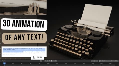 Typewriter Animated To Any Text You Type Blender Market