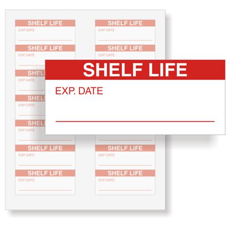 Shelf Life Qc Labels Shelf Life Labels
