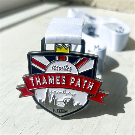 Thames Path Medal Etsy Thames Path Medal Etsy