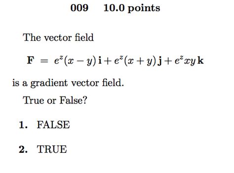 Solved The Vector Field F Ezx Y I Ezx Y J
