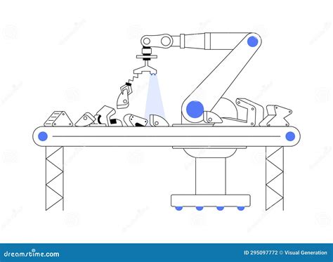 Robotics Production Outline Icon Signs And Symbols Can Be Used For Web Logo Mobile App Ui