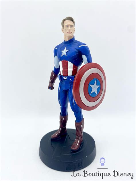 Figurine de collection Captain America Super Héros des Films Marvel Eaglemoss résine