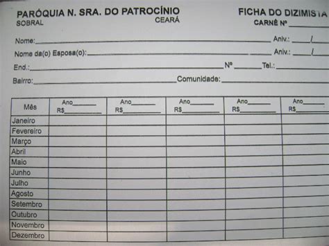 PARÓQUIA DE NOSSA SENHORA DO PATROCÍNIO PASTORAL DO DÍZIMO
