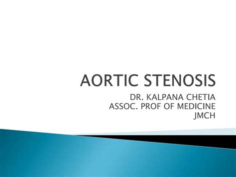 Aortic Stenosis Pptx