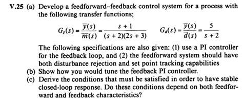 V 25 A ﻿develop A Feedforward Feedback Control