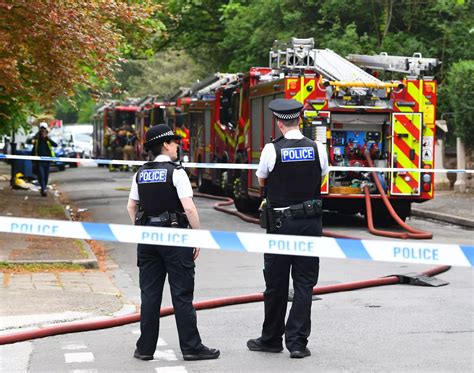 Firefighters Tackle Blaze For Hours After Flames Rip Through Building
