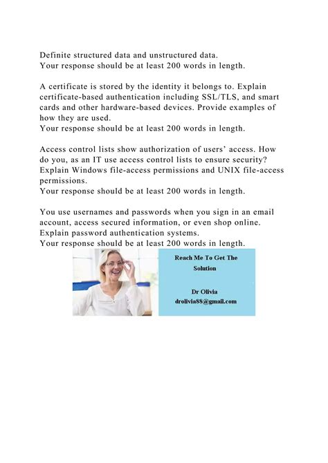 Definite Structured Data And Unstructured Datayour Response Shouldocx