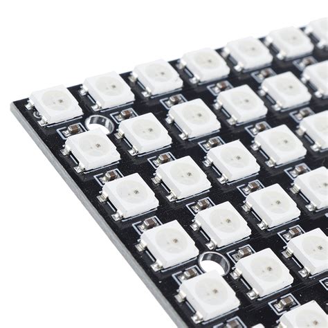 Ws2812 Led 5050 Rgb 8x8 64 Led Matrix 5v 2a Supply
