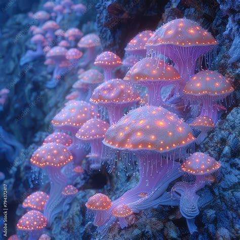 Bioluminescent Fungi And Methane Producing Archaea In Subterranean Cavernsa Surrealhigh