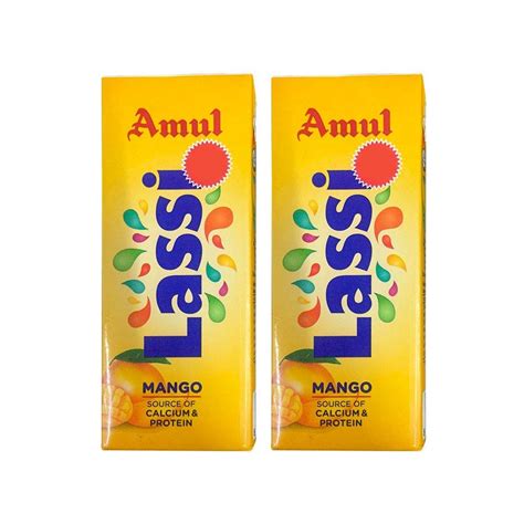 Amul Mango Lassi Tetra Pack Pack Of 2 Price Buy Online At Best Price In India