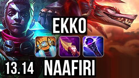 EKKO Vs NAAFIRI MID Quadra 1 8M Mastery 6 Solo Kills 1000 Games