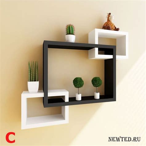 Купить полку настенную с красивым дизайном цена отзывы в интернет магазине Newted Decoración
