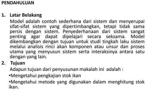 Dinamika Populasi Ikan Tentang Pengkajian Stok Ikan Pptx
