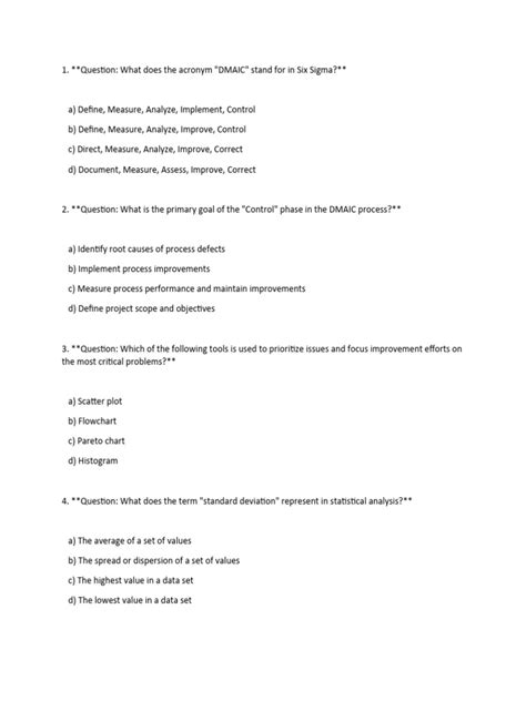 6 Sigma Pdf Six Sigma Business Process