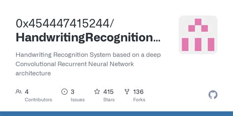 Github 0x454447415244handwritingrecognitionsystem Handwriting Recognition System Based On A