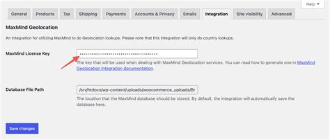 Maxmind Geolocation Integration Documentation Woocommerce