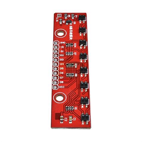 추적 모듈 Arduino 용 적외선 감지 센서 모듈 8 채널 적외선 감지기 사냥 모듈 8 비트 센서 모듈 공공 방송