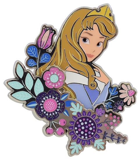 60695 Aurora Blue Dress And Flowers Disney Pins Blog Dpb