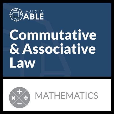 Commutative And Associative Law Autistic Able