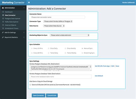 Marketing Connector Heroku Dev Center