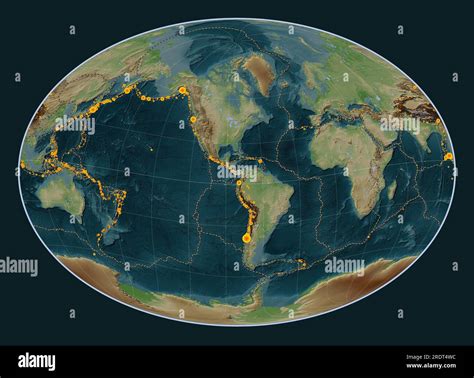 Panama Tectonic Plate On The Wiki Style Elevation Map In The Fahey