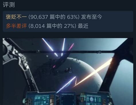 【pc游戏】多半差评！《星空》近期好评率下跌至27 3楼猫