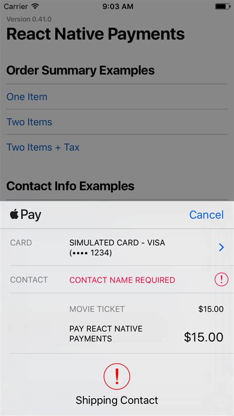 Github Naoufalreact Native Payments Accept Payments With Apple Pay