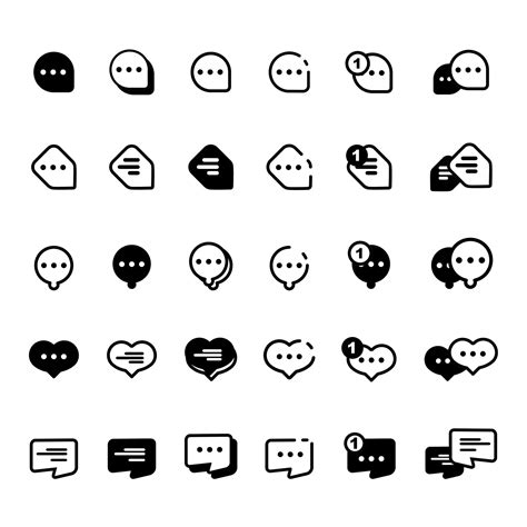 Notification Of Mobile Apps Icon Collection Set 41933782 Vector Art At Vecteezy