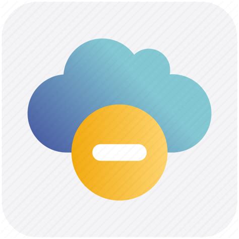 Cloud Data Minus Minus Sign Remove Storage Icon Download On Iconfinder