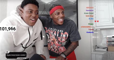 Ishowspeed Celebrates Little Brother Hitting 100000 Youtube