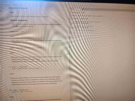 Cengage Mindtap Practice Exercise 3 2 Using The If