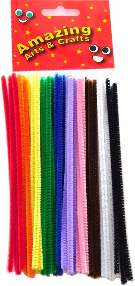Pipe Cleaners 150mm X 4mm Assorted Colours 50 Pieces Etsy Uk