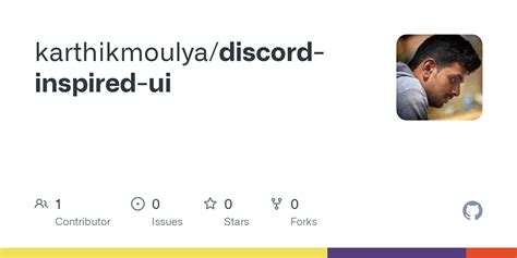 Github Karthikmoulyadiscord Inspired Ui