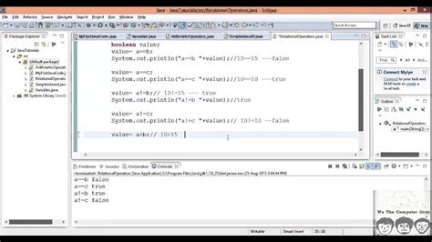 Java Programming Language Lect 6 Relational And Logical Operators Youtube