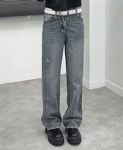 데이현 러브 워싱 스트레이트 데님팬츠
