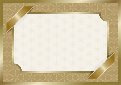 Premium Vector Gold Pattern Certificate Background