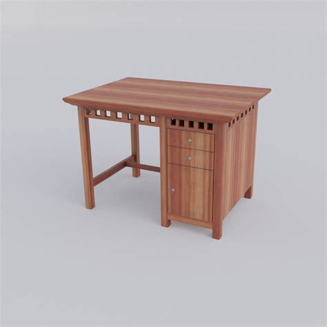 wooden table 3d model turbosquid 2282985
