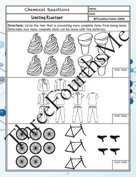 Limiting Reactant Scaffolded Notes By Threefourthsme Tpt