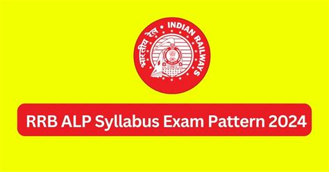 Rrb Alp Syllabus 2024 Exam Pattern Tamilanguide