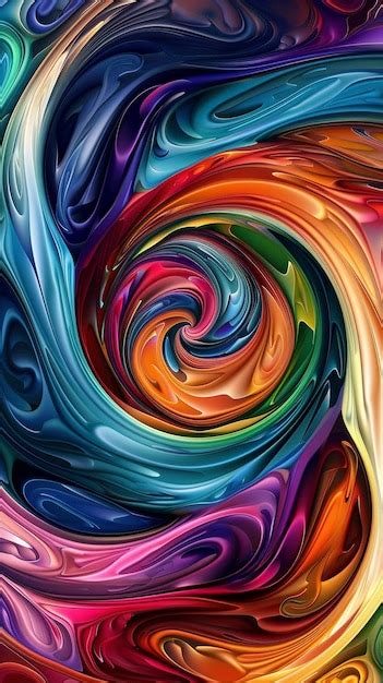 Abstract Swirl Pattern Creating Dynamic Backdrop Premium Ai Generated